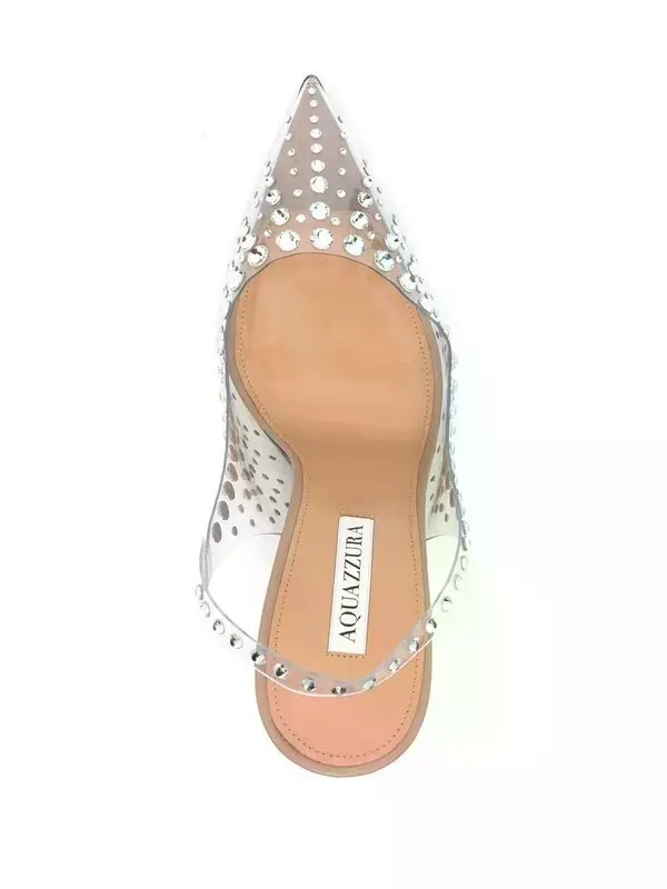AQUAZZURA Starburst 105mm Pointed-toe Slingback Pumps