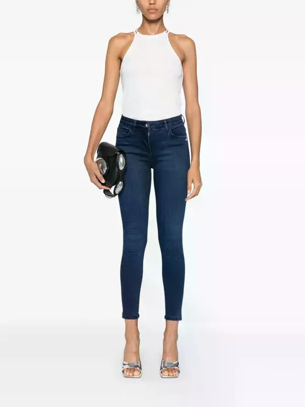 Patrizia Pepe Logo Plaque Skinny Jeans