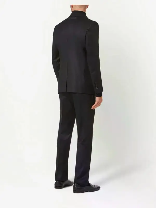 BILLIONAIRE Chest-pocket Fitted Blazer - Black