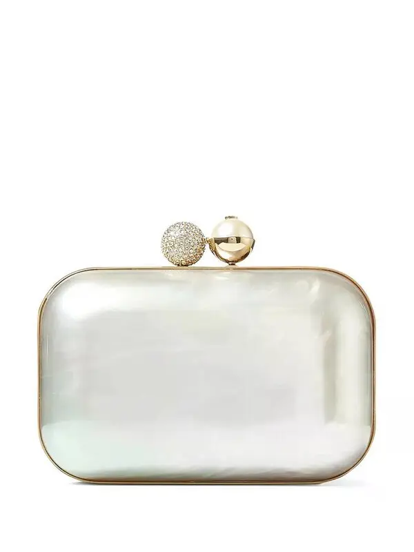 JIMMY CHOO Cloud Clutch Bag - Silver