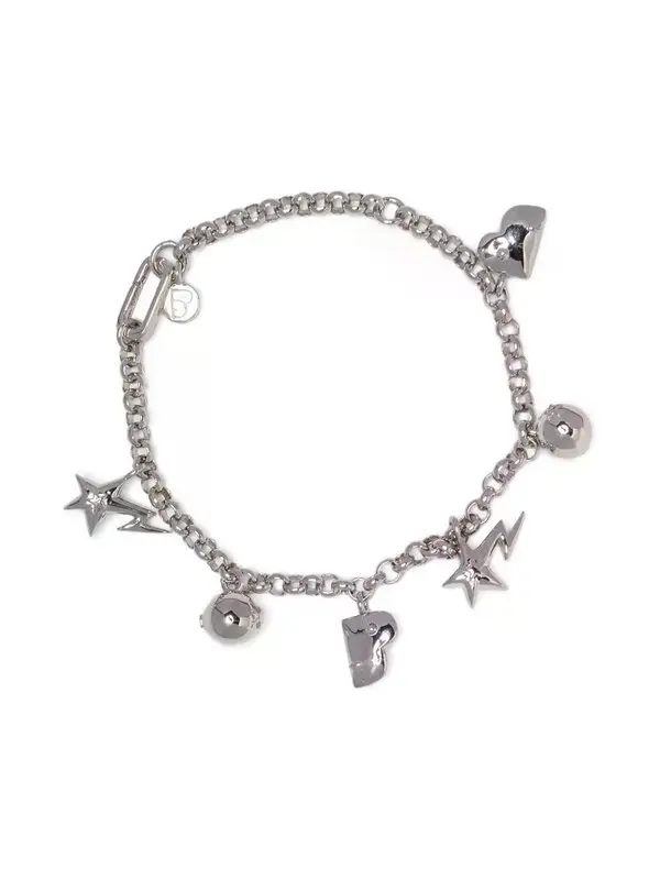 A BATHING APE Tone Charm Detail Bracelet
