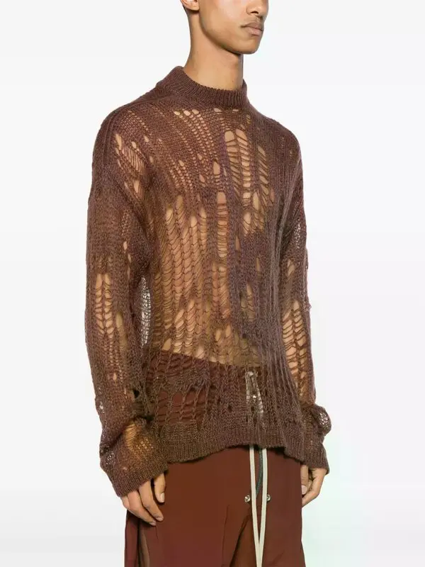 Rick Owens Tommy Lupetto Open-knit Jumper
