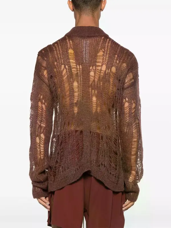Rick Owens Tommy Lupetto Open-knit Jumper
