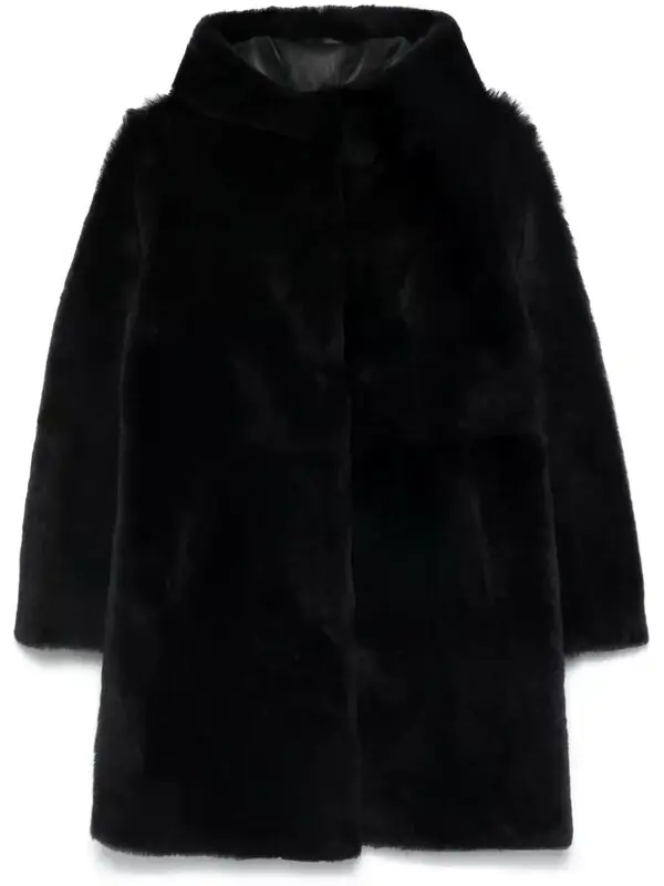 ARMA Sama Shearling Coat - Black