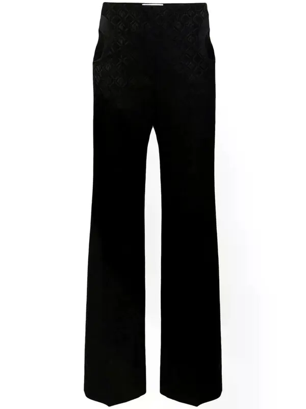 MARINE SERRE Moon Diamant Jacquard Trousers