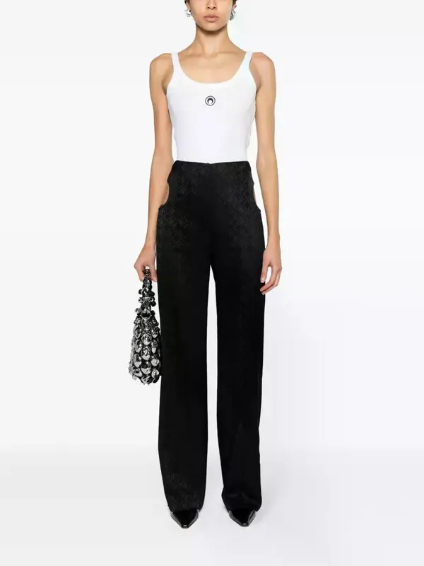 MARINE SERRE Moon Diamant Jacquard Trousers