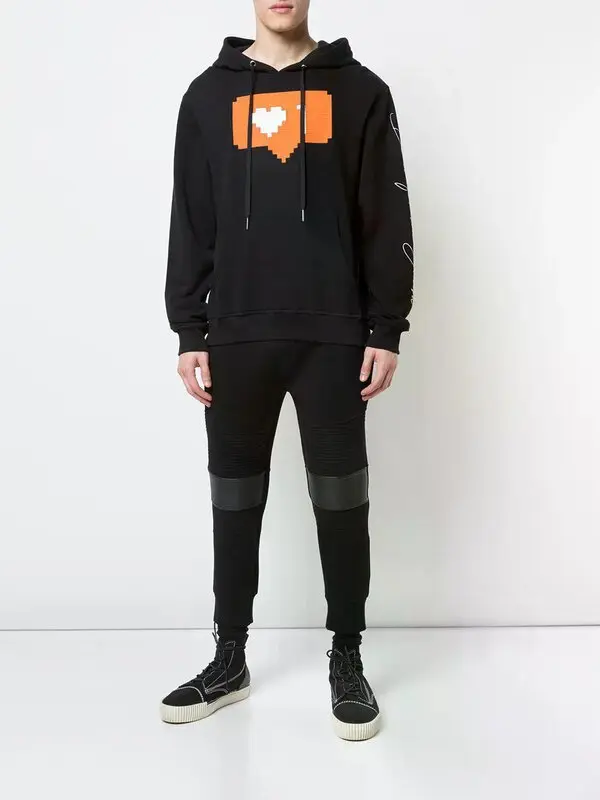 MOSTLY HEARD RARELY SEEN 8-BIT Pixelated Heart Hoodie