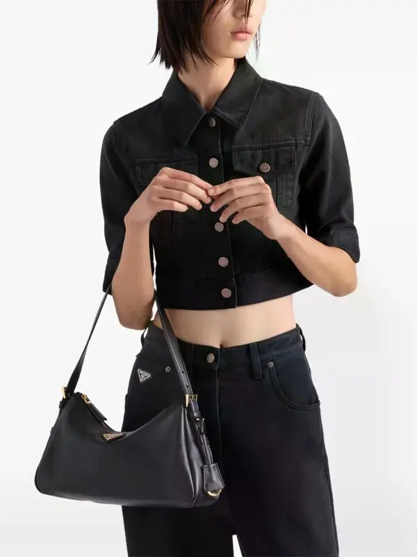 Prada Medium Aimée Shoulder Bag - Black