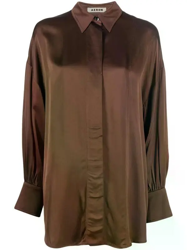 AERON Rennie Long Sleeve Shirt - Brown