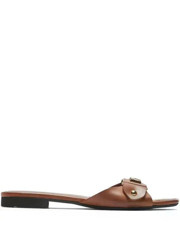 N°21 Logo-lettering Leather Sandals