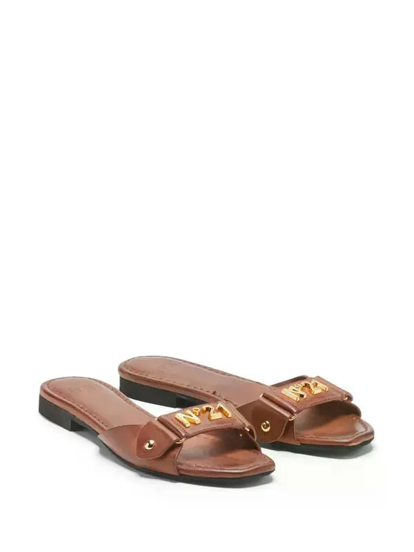 N°21 Logo-lettering Leather Sandals