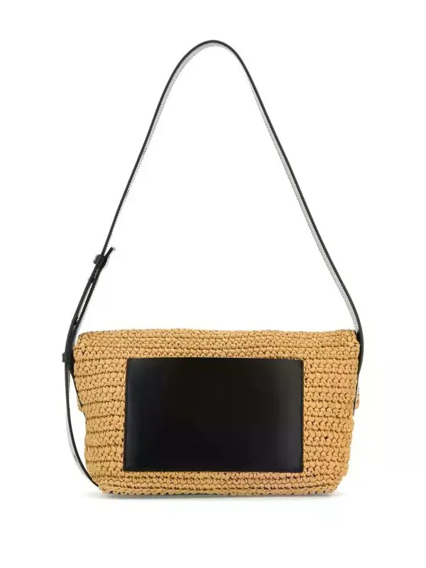 JIL SANDER Raffia Cross Body Bag