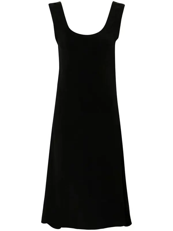 JIL SANDER Scoop Neck Midi Dress