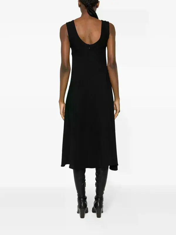 JIL SANDER Scoop Neck Midi Dress