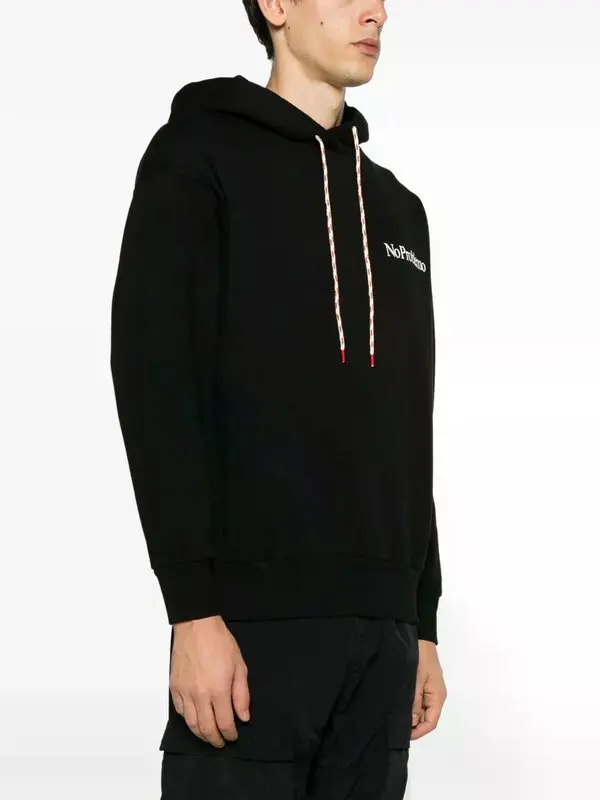 Aries Slogan-print Cotton Hoodie
