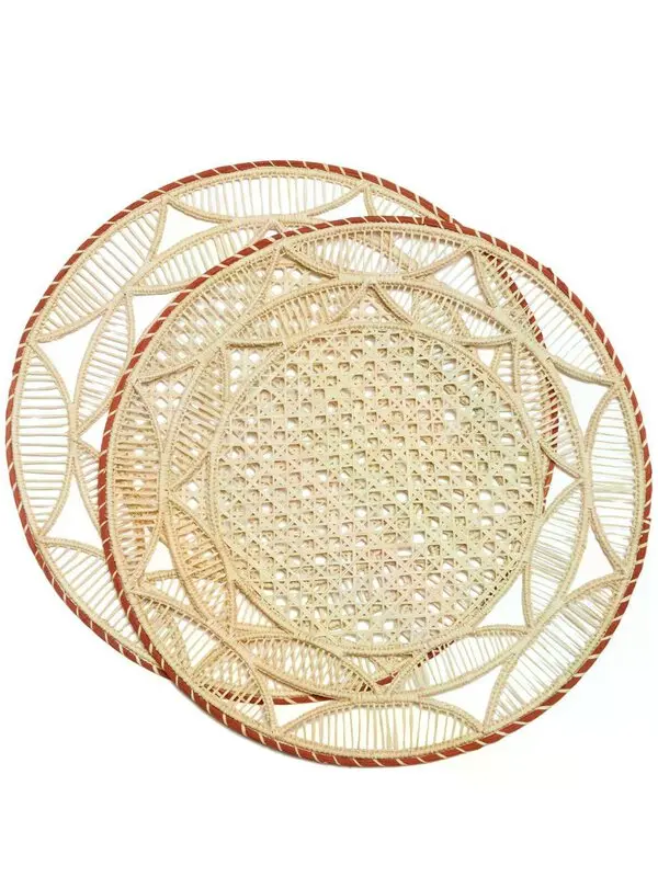 La DoubleJ Round Raffia Placemat - Neutrals