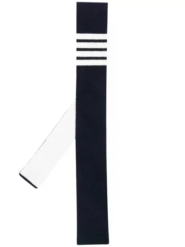 Thom Browne Cashmere Knit 4-bar Tie