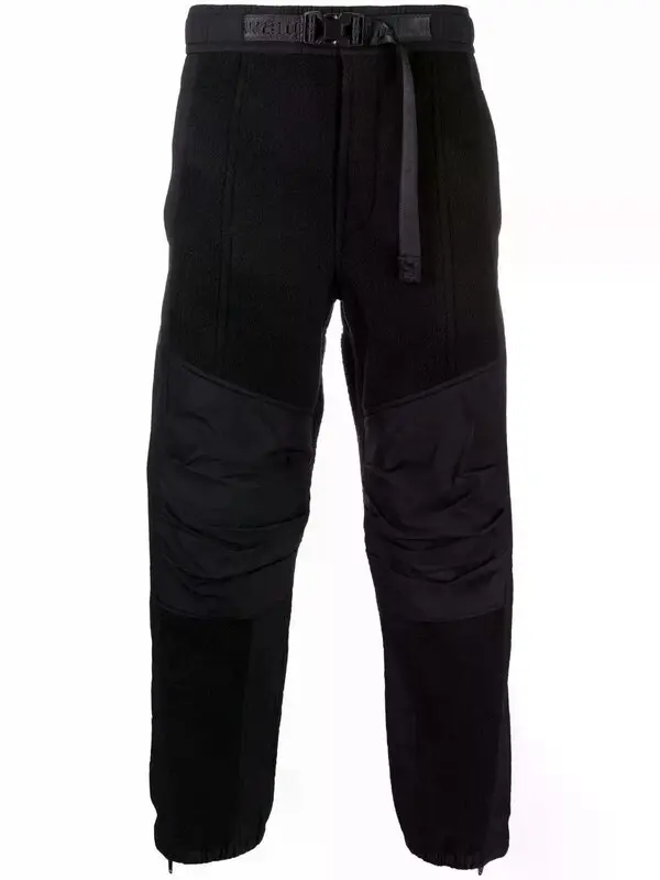 Alexander Wang Logo Waistband Panelled Track Pants - Black