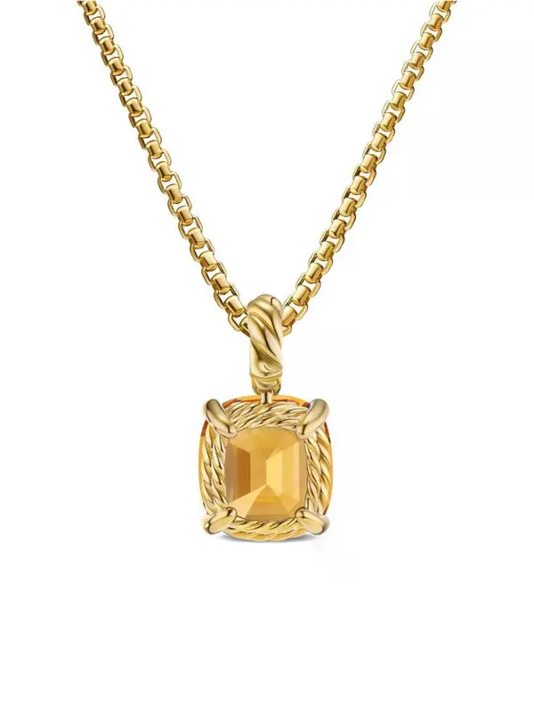 David Yurman 18kt Yellow Citrine Pendant