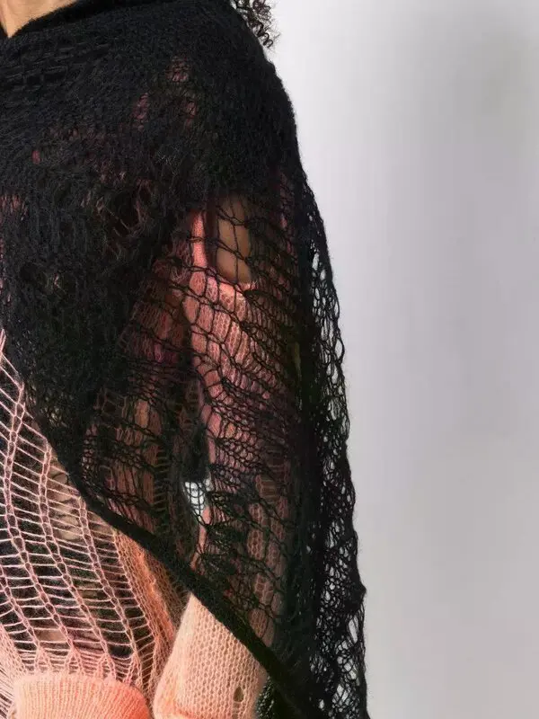 Rick Owens Spider Knit Poncho