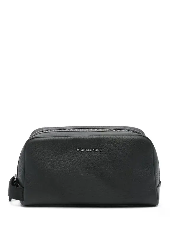 Michael Kors Logo-lettering Wash Bag - Black