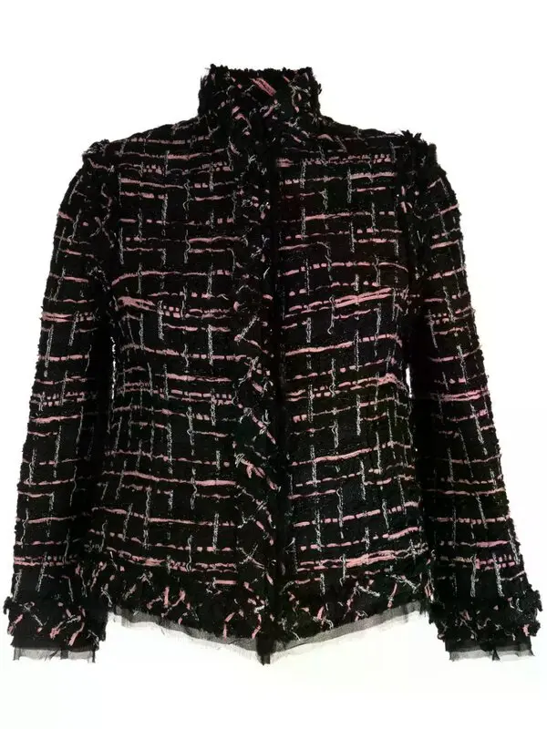 Shiatzy Chen High-neck Tweed Jacket