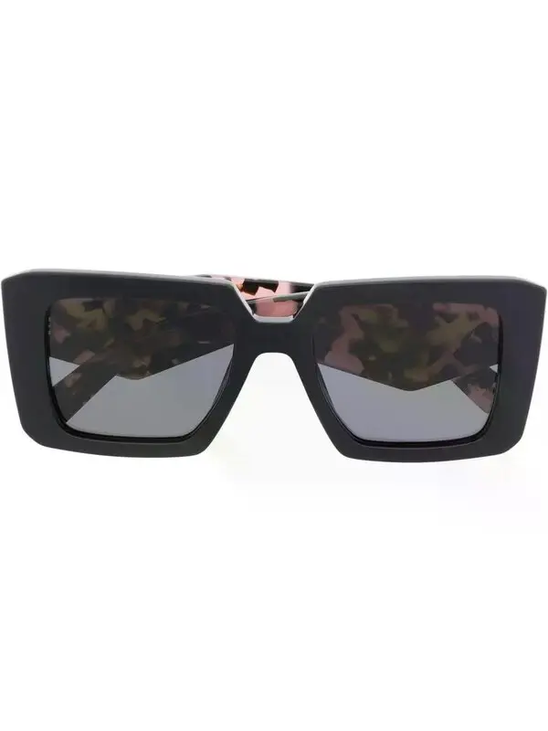 Prada Symbole Oversized Square-frame Sunglasses - Black