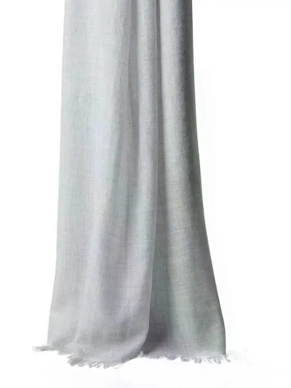 Brunello Cucinelli Fringed-edge Cashmere Scarf - Grey