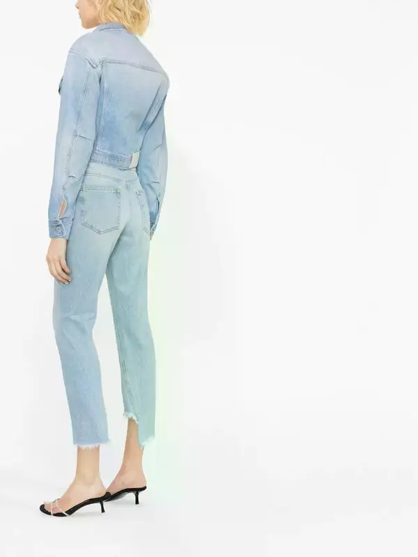Off-White Cropped Denim Jacket