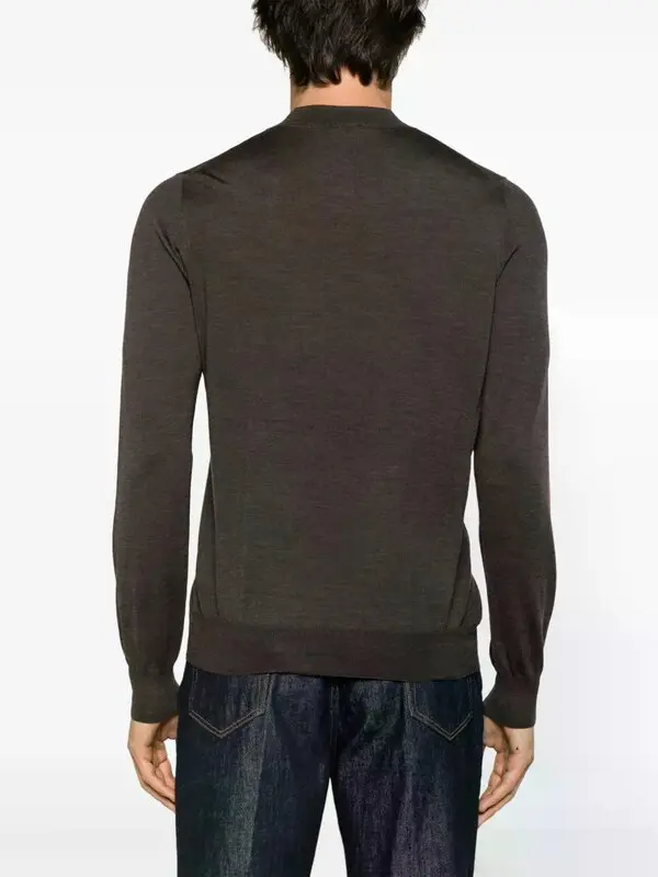 BARBA NAPOLI High-neck Virgin Wool Jumper