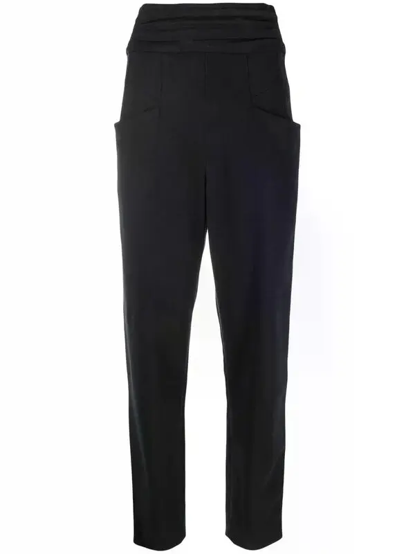 Isabel Marant Étoile Stoda High-waisted Tapered Trousers - Black
