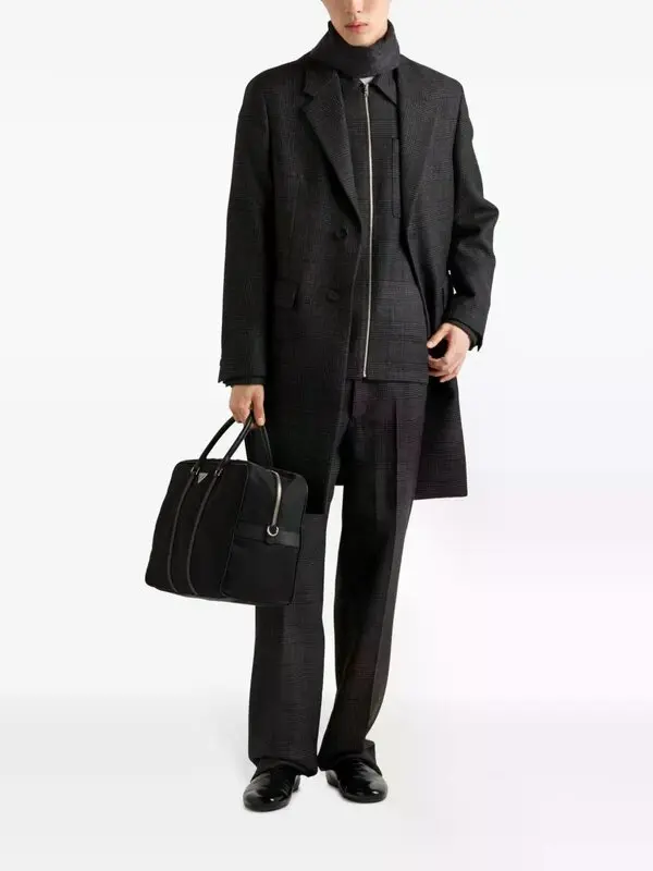 Prada Re-nylon Duffel Bag With Leather Trim