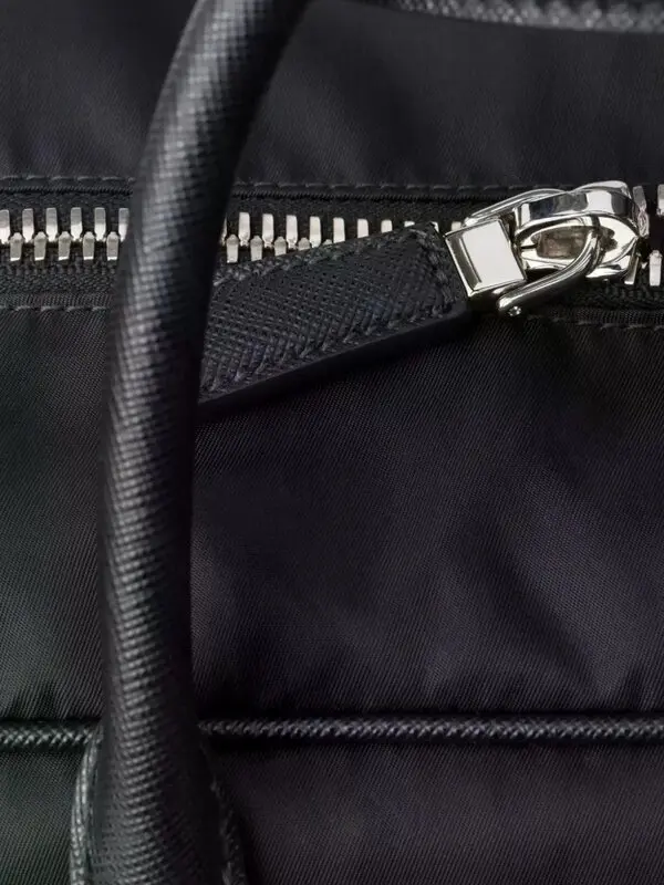 Prada Re-nylon Duffel Bag With Leather Trim