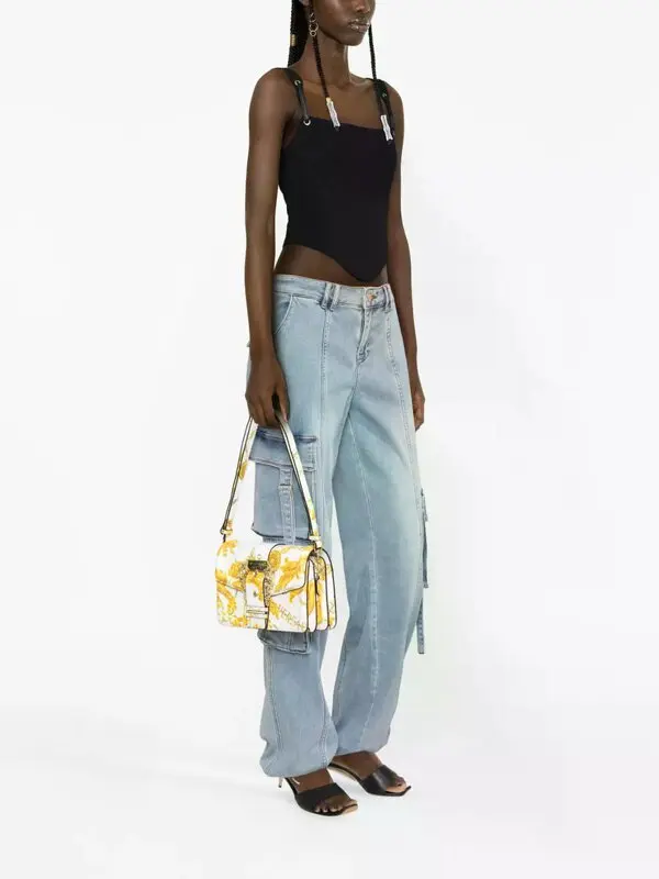 Versace Baroque-print Satchel Bag