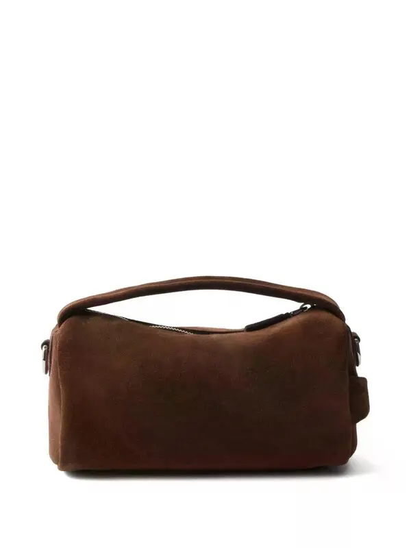 Prada Suede Shoulder Bag - Brown