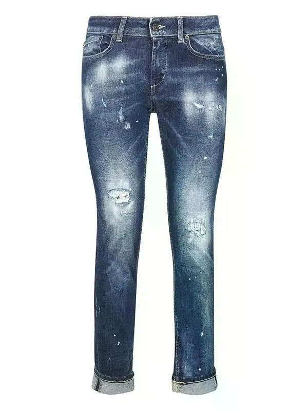 DONDUP 5-pocket Jeans With Distressed Finish