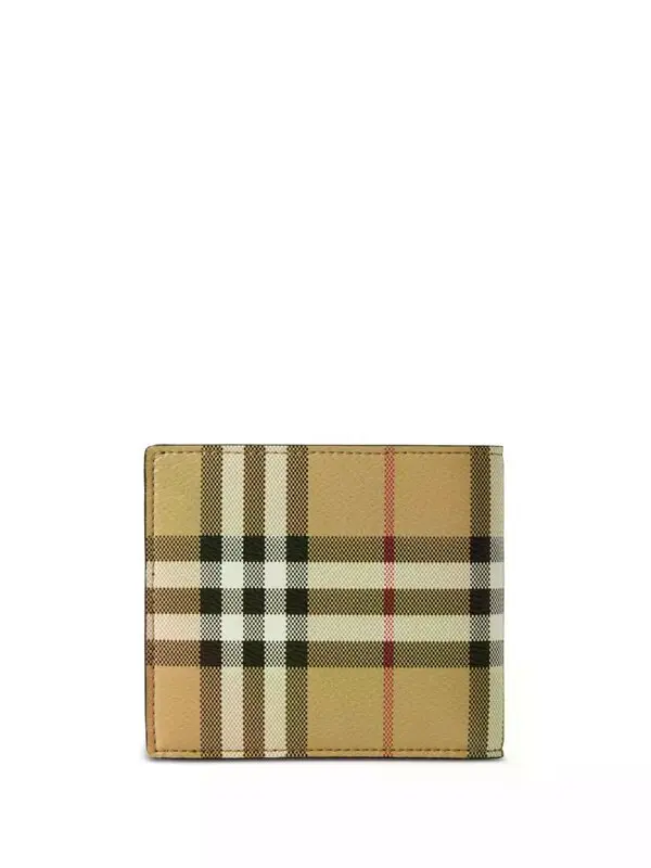 Burberry Check-print Wallet - Neutrals