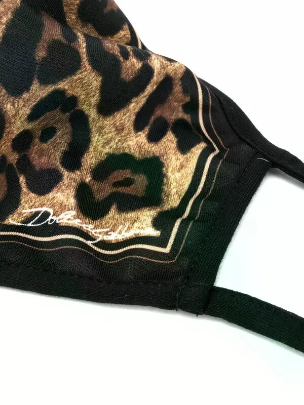 Dolce & Gabbana Leopard-print Face Mask
