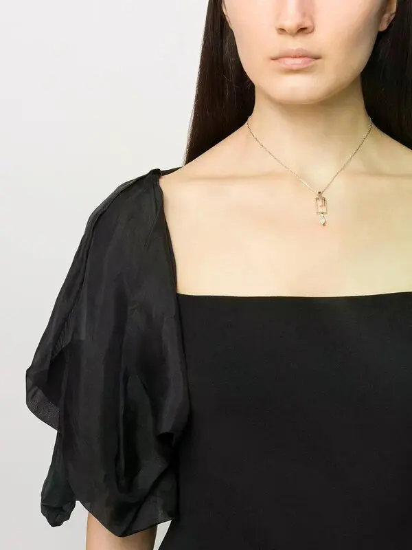 Yeprem 18kt White And Rose Gold Diamond Pendant Necklace