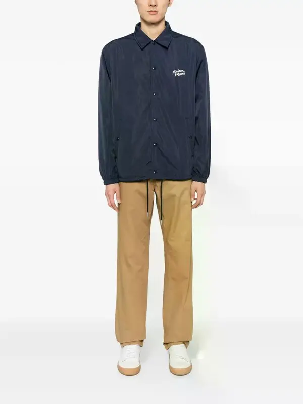 Maison Kitsuné Mid-rise Straight-leg Trousers