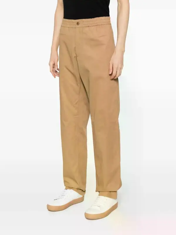 Maison Kitsuné Mid-rise Straight-leg Trousers