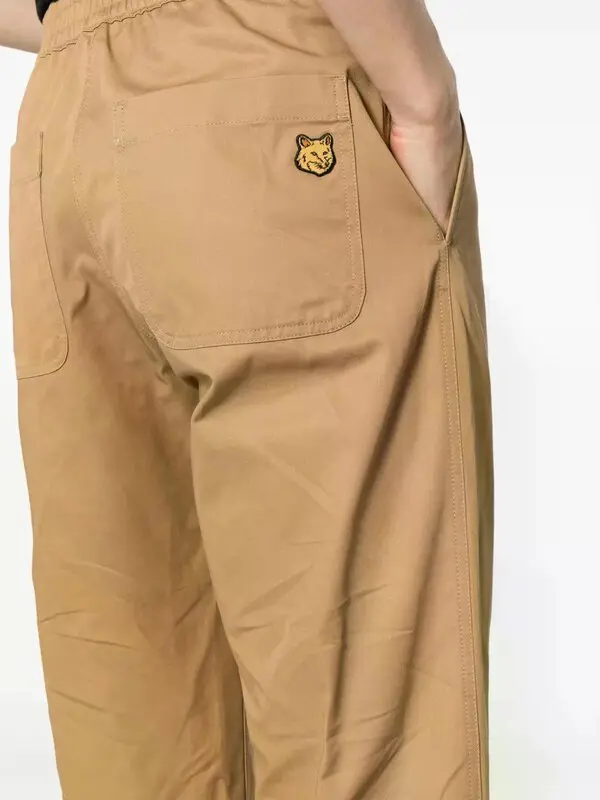 Maison Kitsuné Mid-rise Straight-leg Trousers