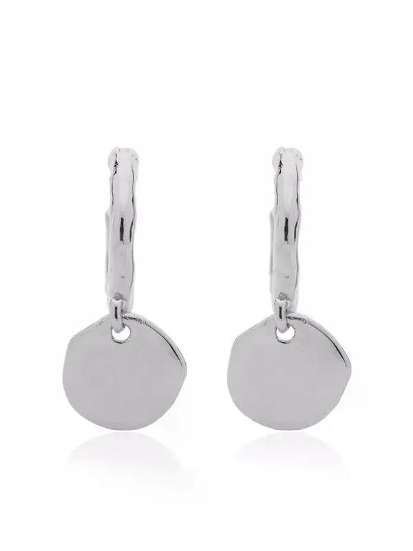 Monica Vinader Siren Muse Huggie Earrings - Silver