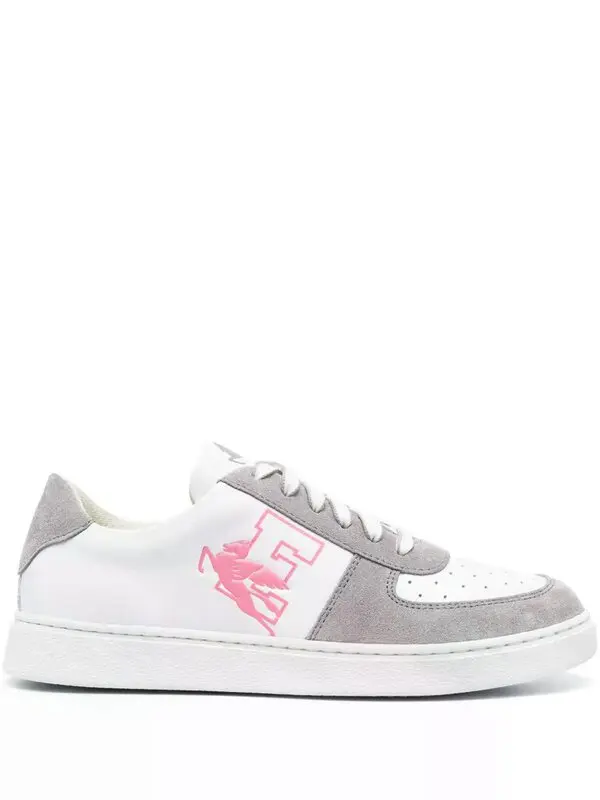 Etro Pegaso Leather Sneakers - Grey