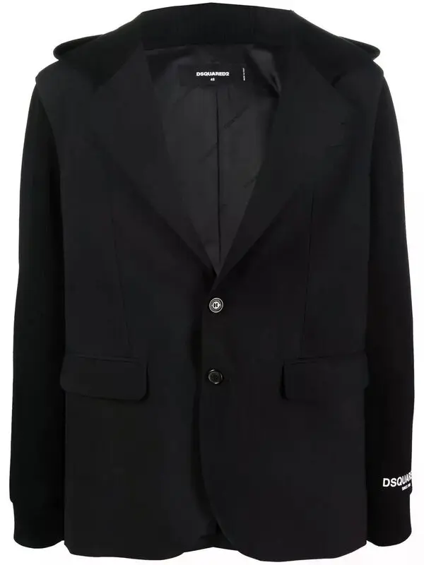 Dsquared2 Single-breasted Hooded Blazer