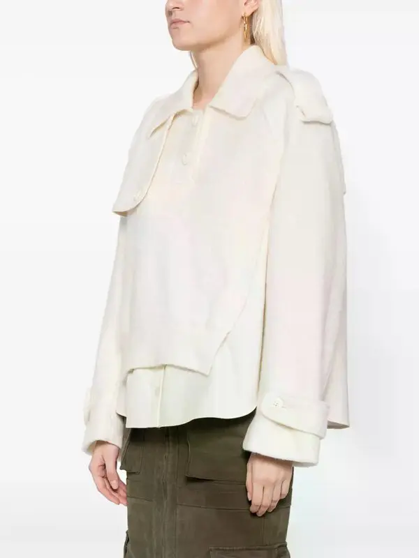 JNBY Layered Spread Collar Jumper