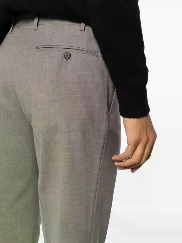Canali Mid-rise Tailored Tapered Trousers
