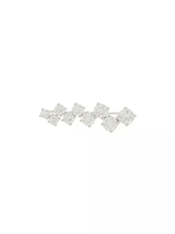 ALINKA 18kt White Gold Eva Diamond Right Ear Cuff - Silver