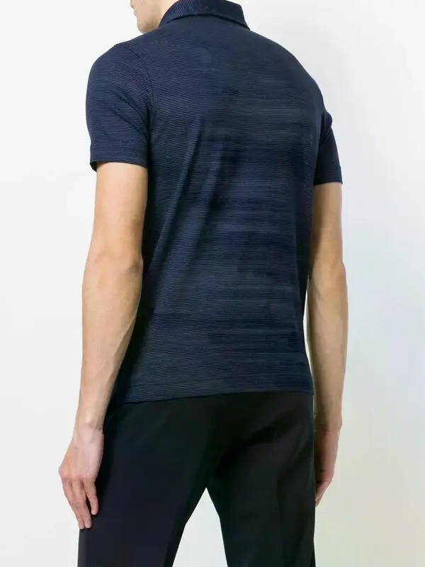 ZANONE Striped Polo Shirt
