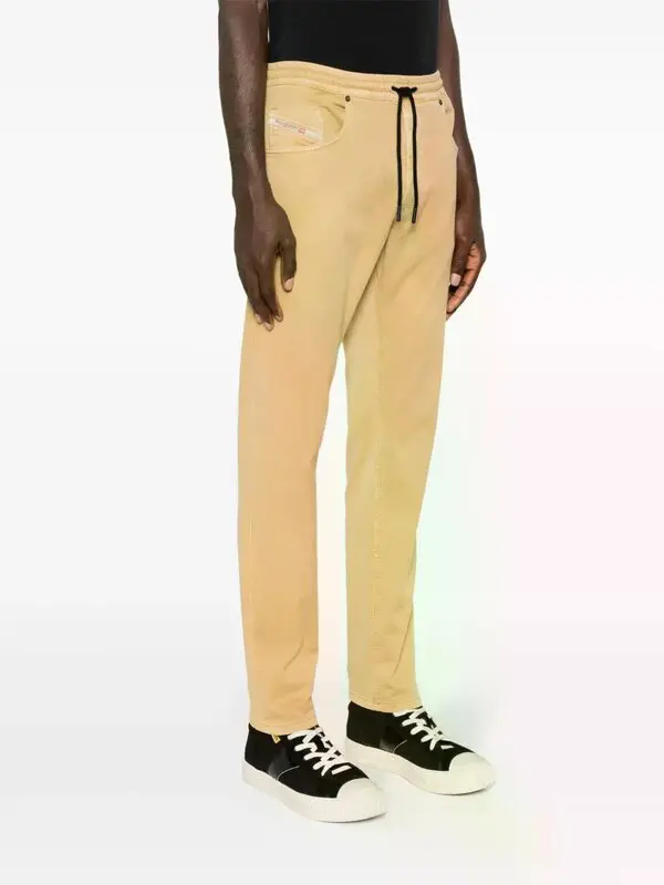 DIESEL® Drawstring Tapered Cotton Blend Trousers